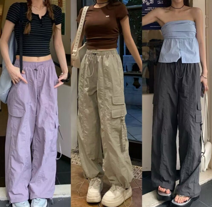 REOYLY parachute overalls wind of new fund of 2023 summer loose women ...