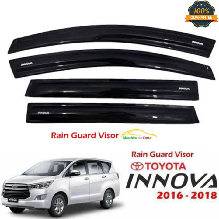 Toyota Innova 2016-2019 OEM Injection type Rain Guard Window Visor ...
