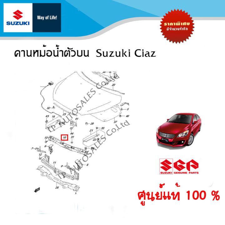 คานหม้อน้ำตัวบนหรือคานรับฝากระโปรงหน้า Suzuki Ciaz ทุกปี อะไหล่แท้ ...