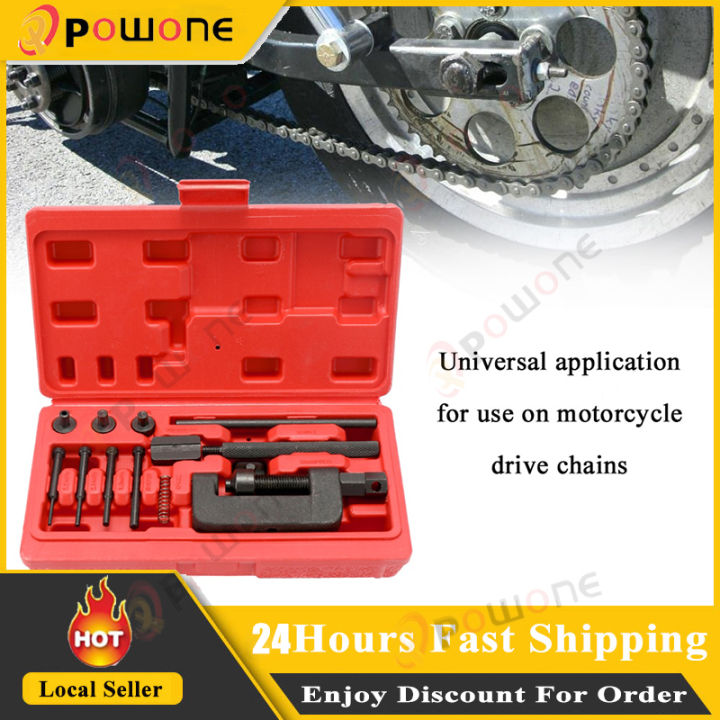 Powone Motorcycle Bike Chains Breaker Splitter Link Riveter Universal ...