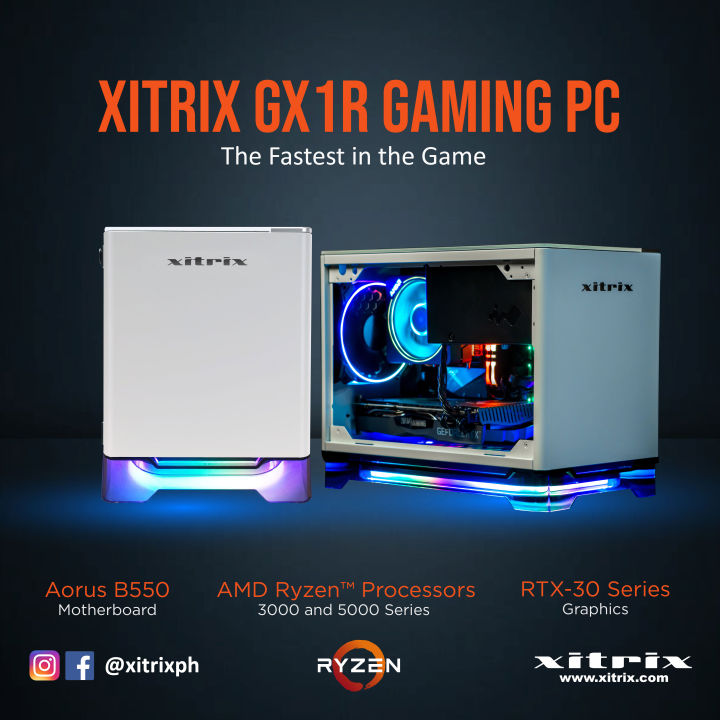 Xitrix GX1R AMD Ryzen 5 ITX Gaming PC ( Ryzen 5 Processor, GTX/RTX GPU ...