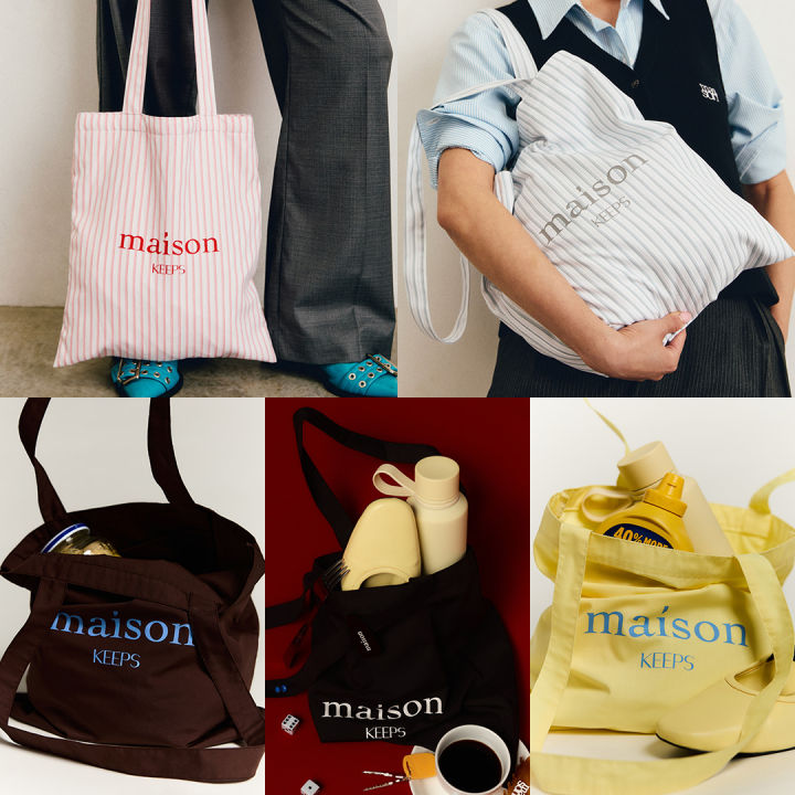 maison KEEPS | Original Daily Tote Bag | Unisex | กระเป๋าผ้า | Lazada.co.th