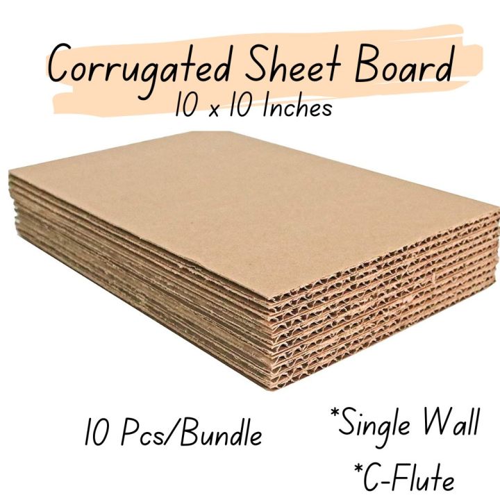10 Pcs Corrugated Sheet Carton Board | Partition Box | Flat Boxes ...