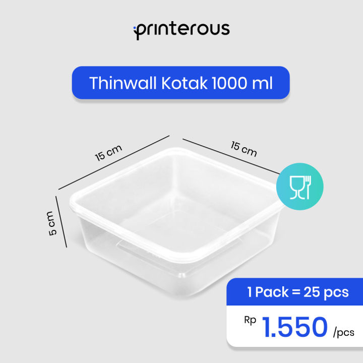 Kotak Makan Plastik / Thinwall / Food Container - Kotak 1000ml | Lazada ... Kotak Makan Plastik / Thinwall / Food Container - Kotak 1000ml | Lazada ...
