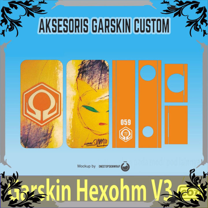 Terlaris Garskin Hexom V3 Hex Angels Lunar Orange Bisa Custom dan Bayar ...