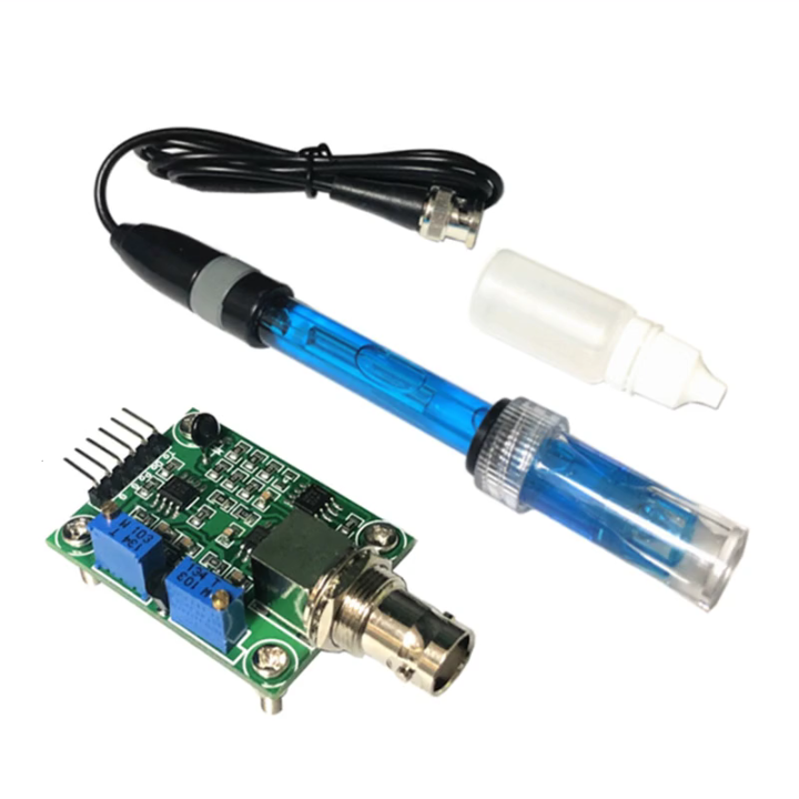 PH Value Test PH Sensor Module PH0-14 Meter + PH Electrode Probe ...