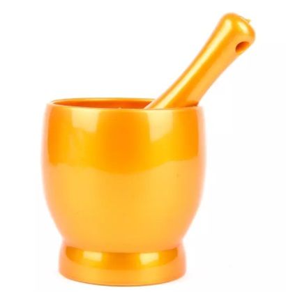 Plastic Mortar and Pestle (Gold) | Lazada PH