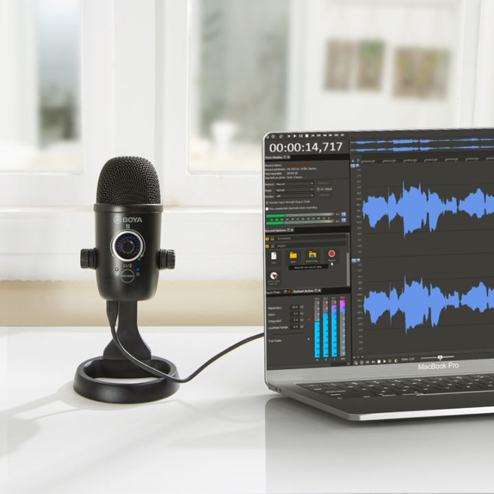 BOYA BY-CM5 USB Microphone Cardioid and Omnidirectional Polar Patterns ...