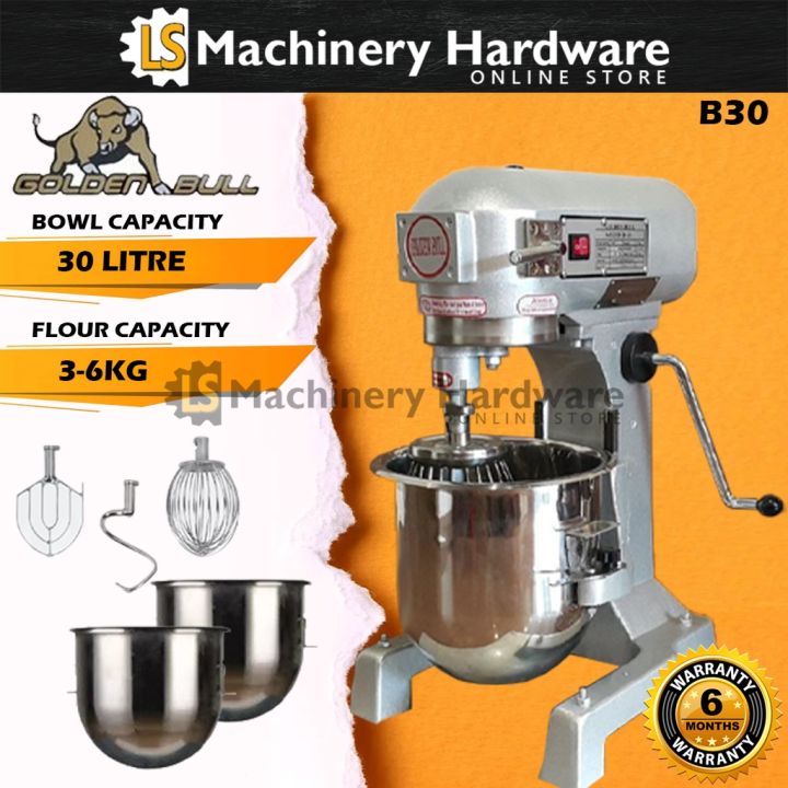 Golden Bull B30 30L Heavy duty Stand Mixer C/W 2 bowls and accessories ...
