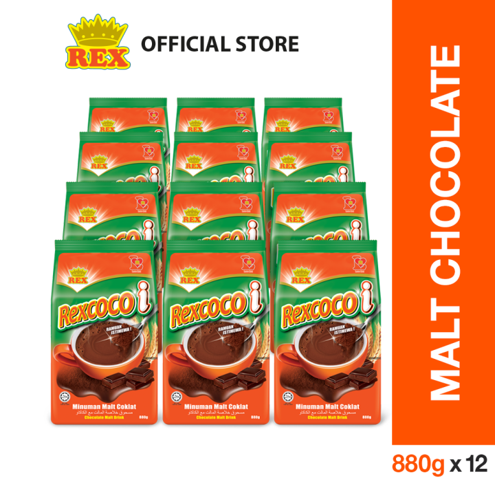 Rexcoco Chocolate Malt Premix (880g x 12) | Lazada