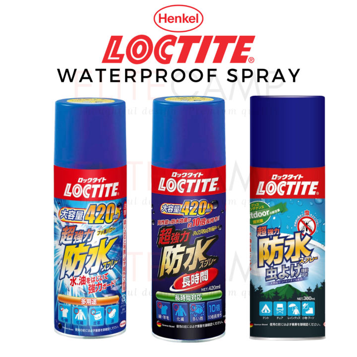 Henkel Loctite Waterproof Spray Protective Camping Tent Equipment Water ...