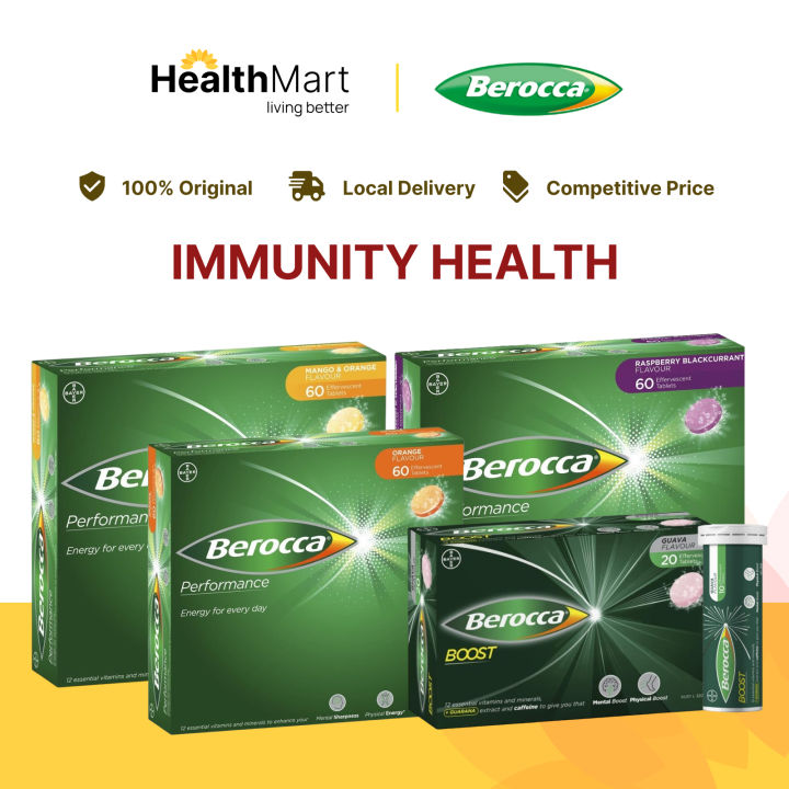 [SG] Berocca Performance/Energy Effervescent [Vitamin B & C & Minerals ...