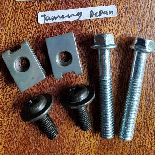 Baut Motor Lengkap baut tameng depan supra x 125 batman COD | Lazada ...