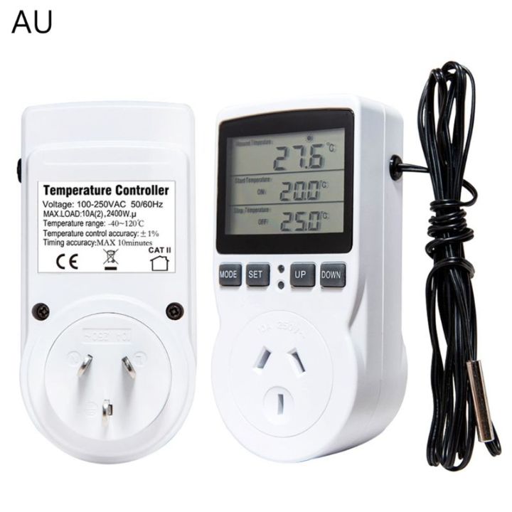Compact Temperature Controller Thermostat Outlet Socket 230 V Digital Thermostat Outlet Plug ...
