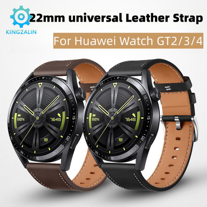Kingzalin Leather Strap For Huawei Watch GT4 5 46mm GT3 3SE GT2 Pro SE ...