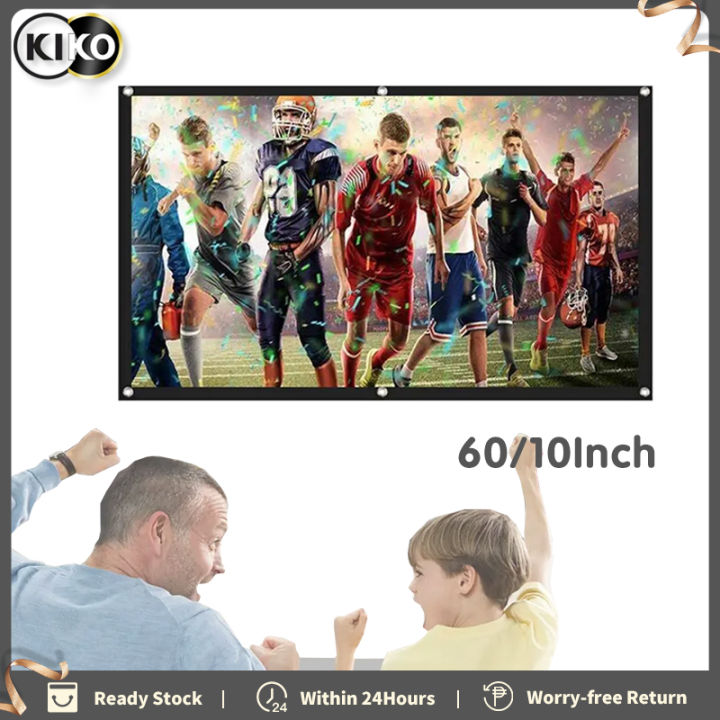 Soft Screen Portable Projector Screen Simple Curtain Anti-Light 60 ...