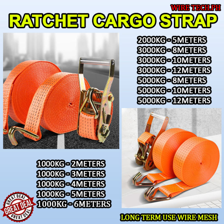 Ratchet Cargo Strap Heavy Duty Straps Truck Ratchet Cargo Lashing Strap ...