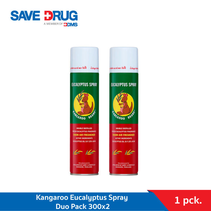 Kangaroo Eucalyptus Spray Duo Pack 300x2 สเปรย์ น้ำมันยูคาลิปตัส กลิ่น ...
