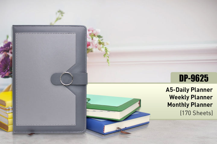 2023 Diary Planner A5 PU Leatherette Organizer Front Pocket with Magnetic Button DP-9625A ...