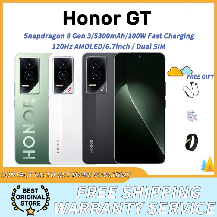 2024 Original Honor GT Gaming Phone/Snapdragon 8 Gen 3/6.7Inch/120Hz ...