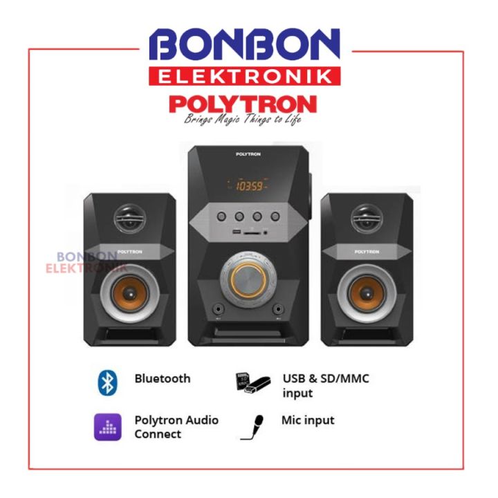 POLYTRON Multimedia Speaker PMA 9522 Radio USB | Lazada Indonesia