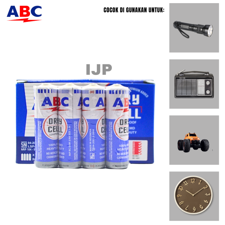 BATERAI \ batrei Jam Abc biru tipe AA (1 pak isi 24pcs ) | Lazada Indonesia
