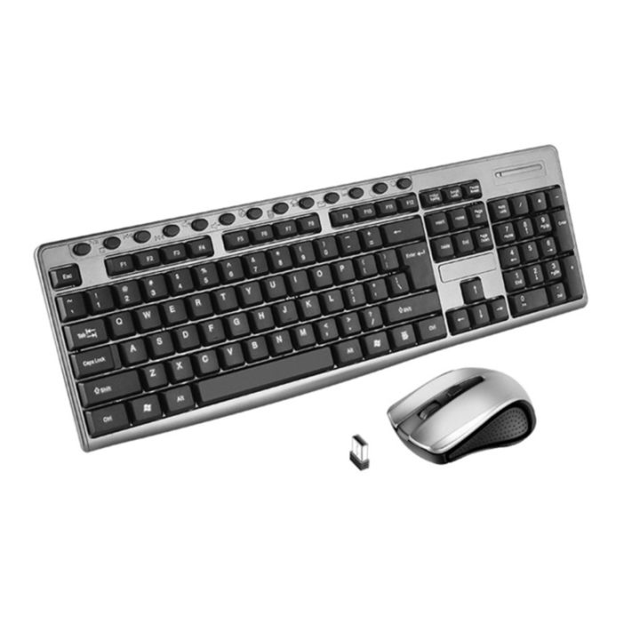 Wireless Keyboard Gaming Mouse Sets Ergonomic 104keys PC Keypad Computer Mouse Wireless Mouse ...