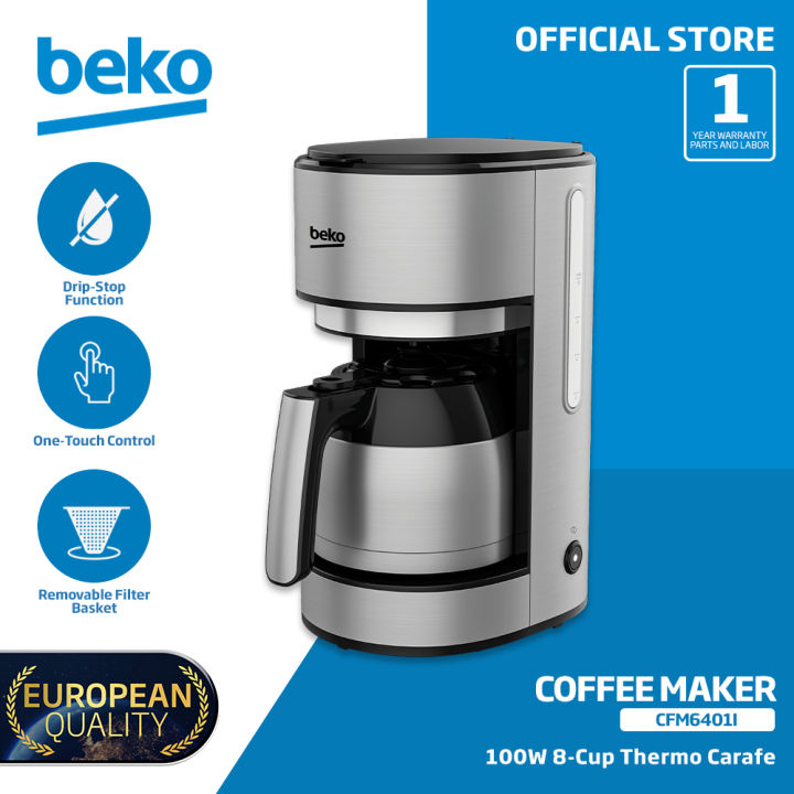 Beko CFM6401I Thermo Carafe Filter Coffee Maker 8-cup 1000W | Lazada PH