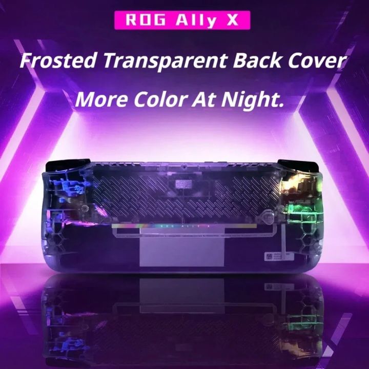 แผ่นด้านหลังโปร่งใสสำหรับชุดเคสที่เปลี่ยน DIY Rog Ally X สำหรับอุปกรณ์ ...