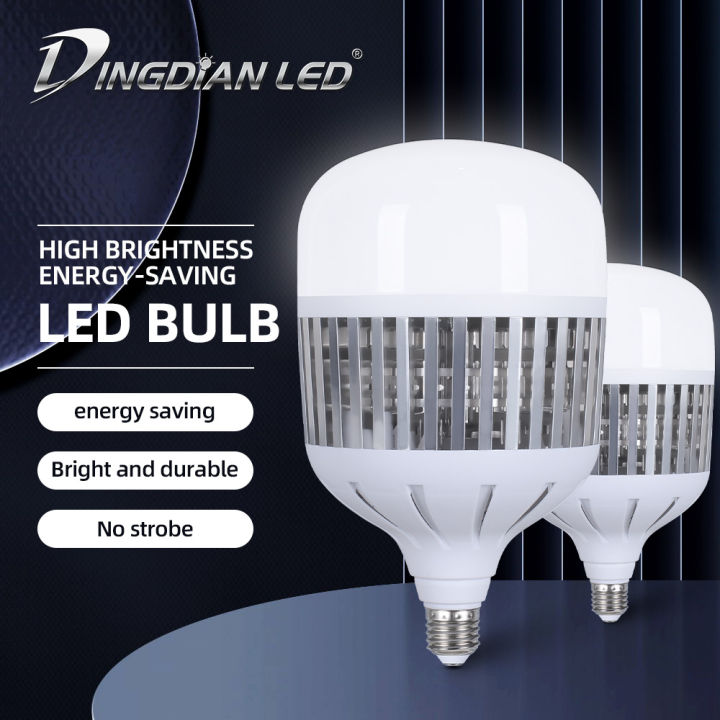 DingDian หลอดไฟ LED E27อุตสาหกรรม,50W/80W/100W/150W,แสงสีขาวปราศจากการ ...