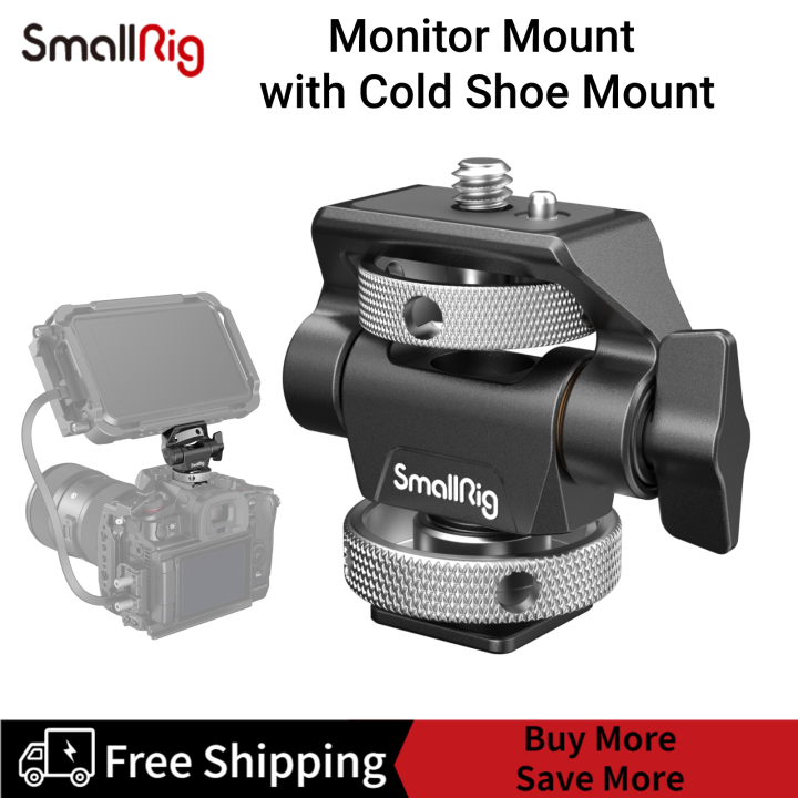 SmallRig Swivel and Tilt Adjustable Monitor Mount with Cold Shoe Mount ...