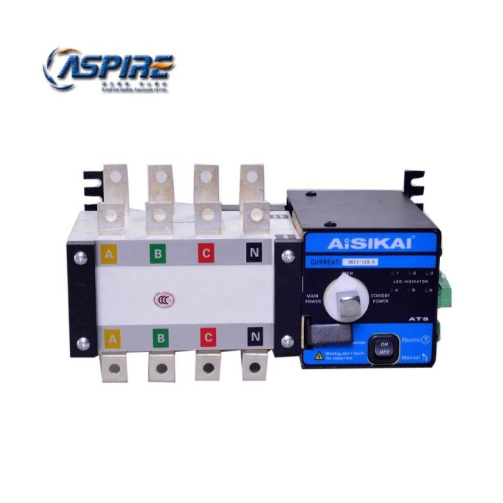 Generator ATS 125A 4P Automatic Transfer Switch Aisikai SKT1-125A ...