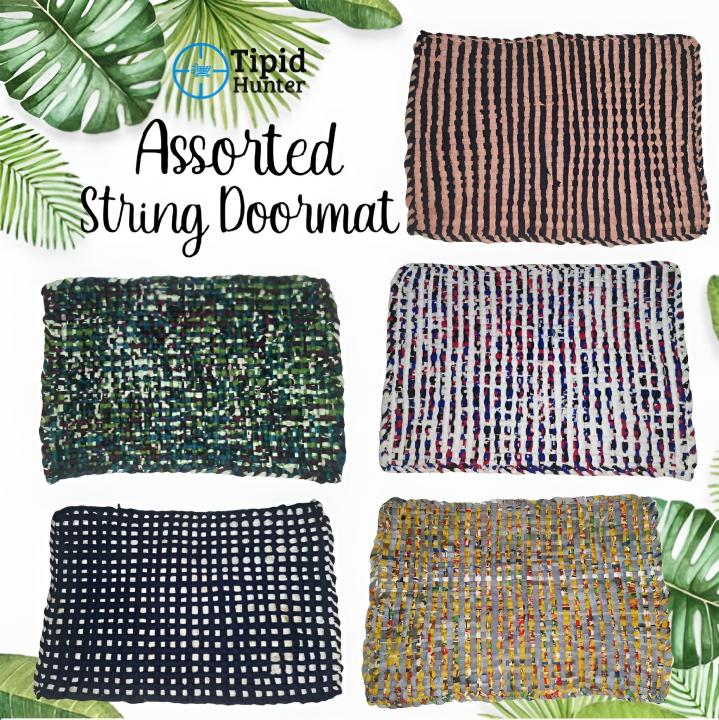 Assorted String Doormat (46cmx32cm), Basahan sa Paa, Rectangle Floor ...