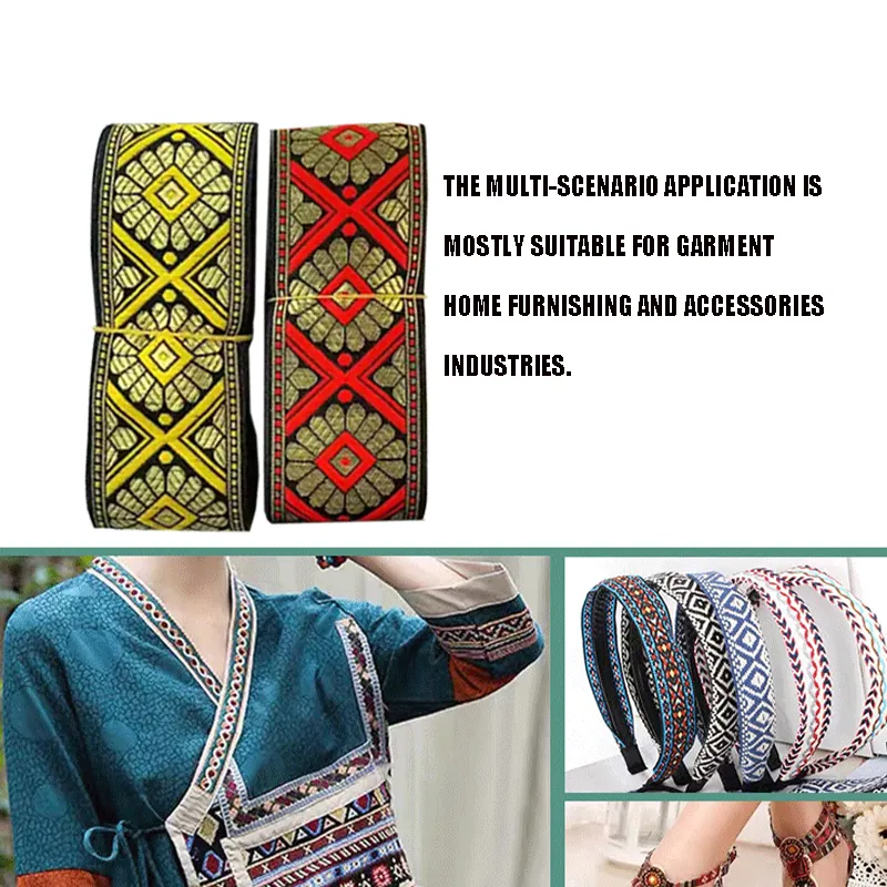 5cmx7m Embroidered Lace Trimmings Lei Ribbons Sash Garland | Lazada PH