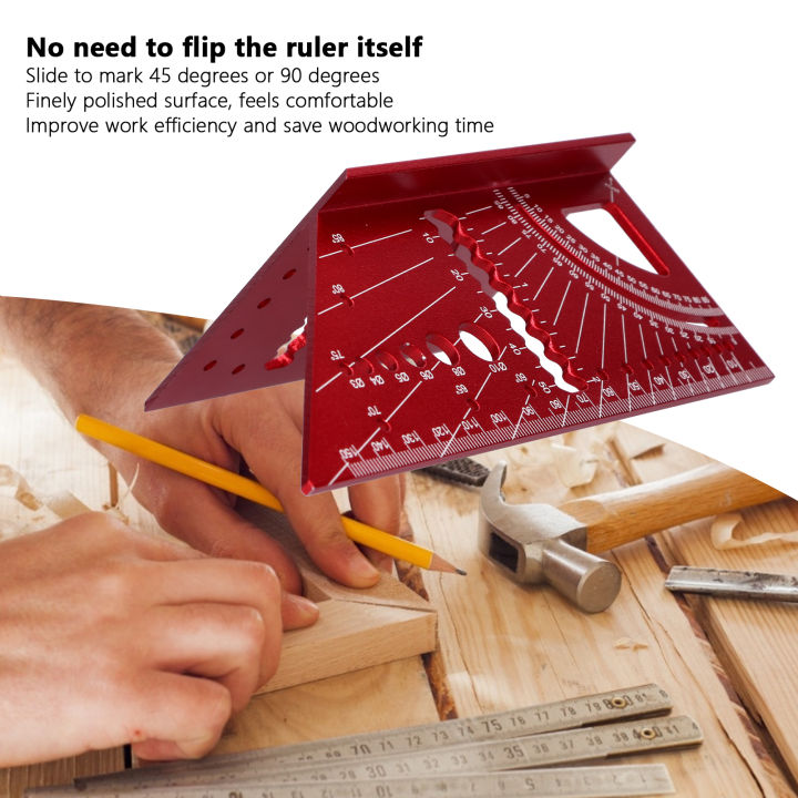 45 90 Degree Angle Rulers Multifunctional Accurate Woodworking Square ...