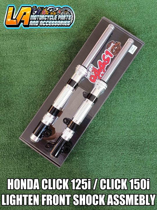LIGHTEN FRONT SHOCK ASSEMBLY HONDA CLICK 125i / CLICK 150i SILVER | Lazada PH