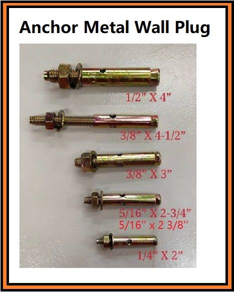 YLK【1Pc】Anchor Expansion Bolt Iron Wall Plug 1pcs Wall plug besi | Lazada