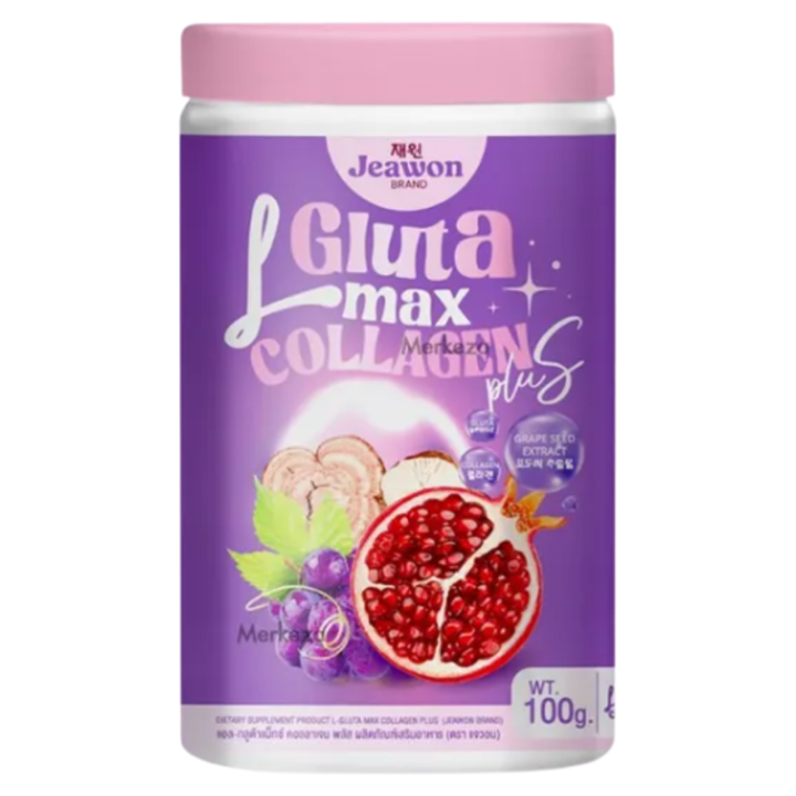 Gluta Max Collagen Plus แพคเดี่ยว อาหารเสริมผิวขาว บำรุงผิว 100g ...