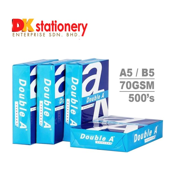 PaperOne / Double A A5 / B5 Kertas 70gsm 500's l Kertas cetak & salin l ...
