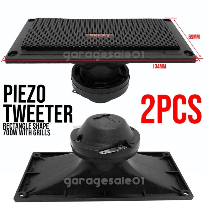 Piezo Tweeter With Grills Rectangle 700W (Per Pair) | Lazada PH