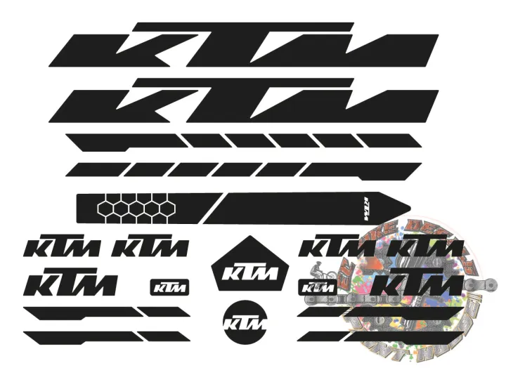 KTM BIKE FRAME DECALS | Lazada PH