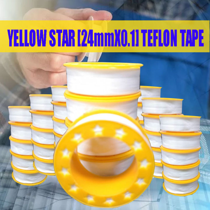 Yellow star teflon tape PTFE Water Pipe Oil-Free Tape Thread Seal ...