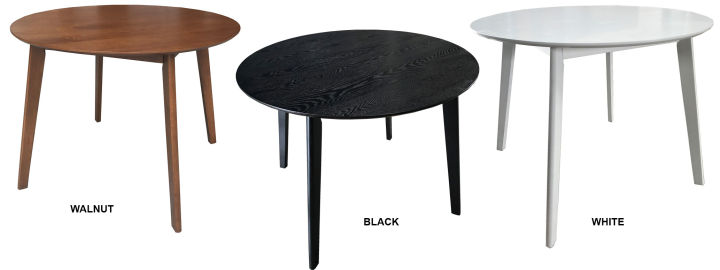 [FACTORY DIRECT SALES]DARREN SOLID WOOD ROUND DINING TABLE | Lazada