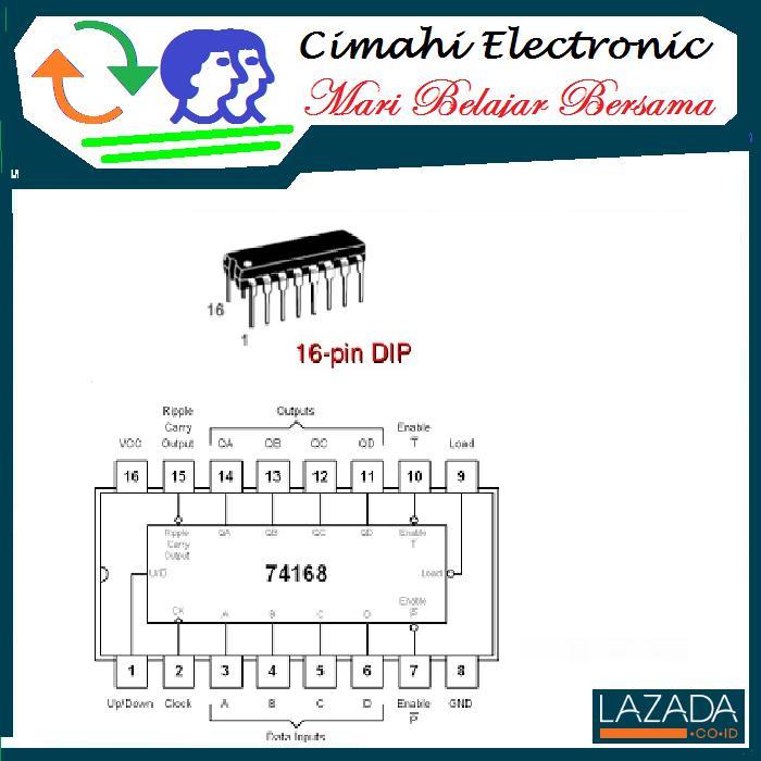 IC 74LS168 74168 BCD DECADE MODULO 16 BINARY COUNTERS | Lazada Indonesia