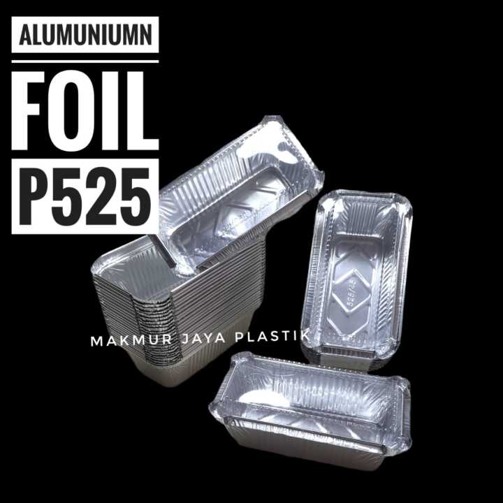 [ 5 PC ] ALUMUNIUM FOIL TRAY P 525 KEMASAN MAKANAN FOIL TRAY PERSEGI ...