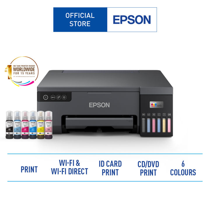Epson EcoTank L8050 Ink Tank Printer with 6 Colour Ink Dyes for High ...