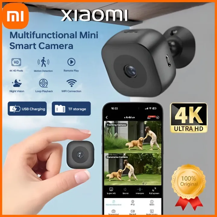 Xiaomi 4K Mini Security Camera Full Color Night Vision High Definition ...