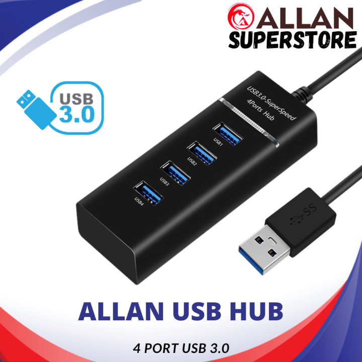 Allan Superstore 3.0 USB Hub High Speed 5Gbps with LED Indication 4 ...