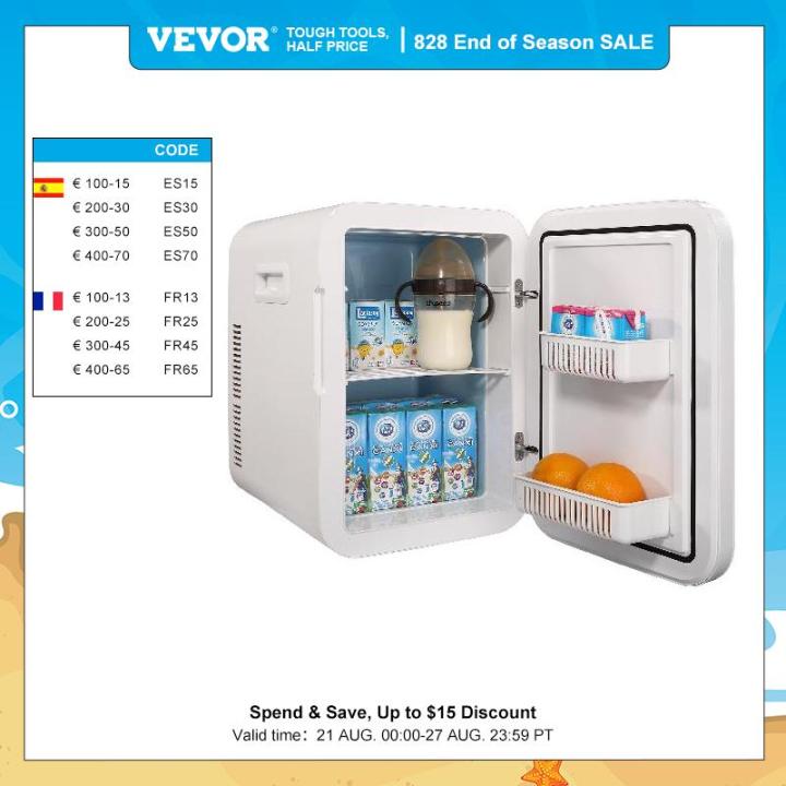 VEVOR 20L Car Refrigerator Portable DC12V Mini Fridge Compressor Cooler ...