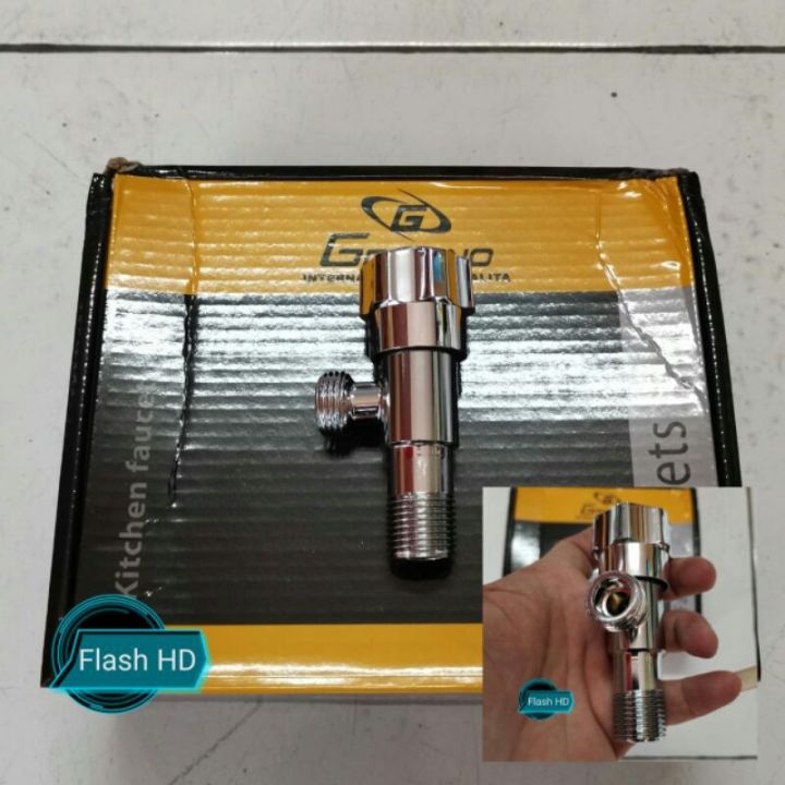 Kran shower single angle kran air 1/2" zink | Lazada Indonesia